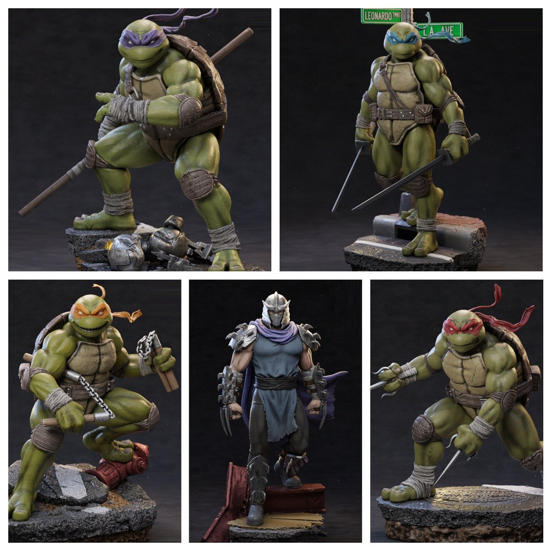 TMNT All Set 3D Figure STL Diorama 3D Model 3D Printable File 3D ...