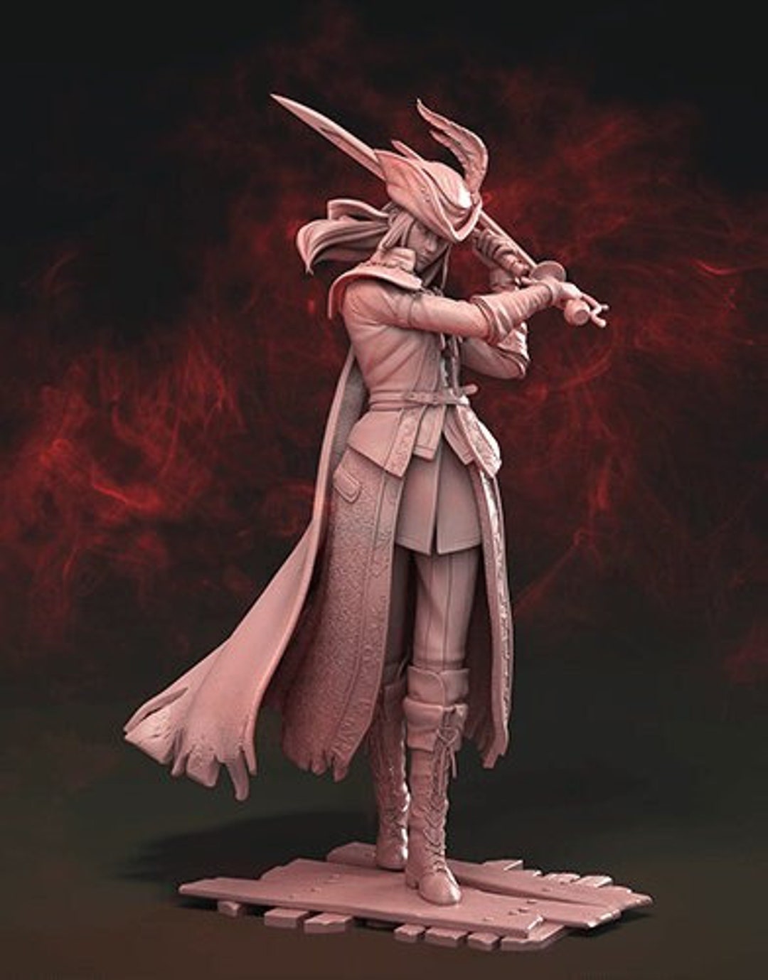 Lady M Bloodborne 3D Figure STL 3D Model 3D Printable File 3D Printing ...