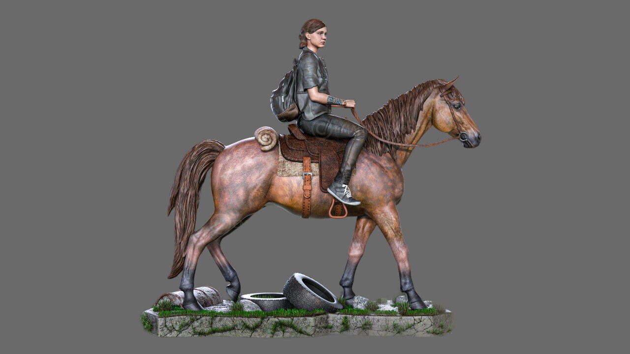 Ellie TLOU2 3D Figure STL 3D Model 3D Printable File 3D Printing Model ...