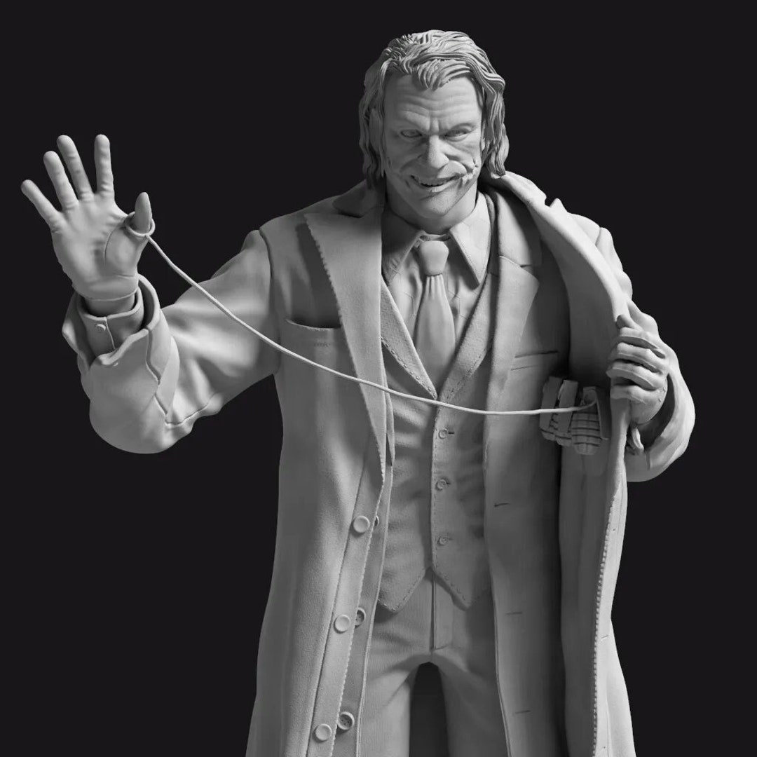 Joker v2 3D Figure STL 3D Modell 3D Druckbare Datei 3D Druck Modell ...
