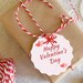 Happy Valentines Day Tag. Valentine's Day Gift Tag. Valentine Cookie ...