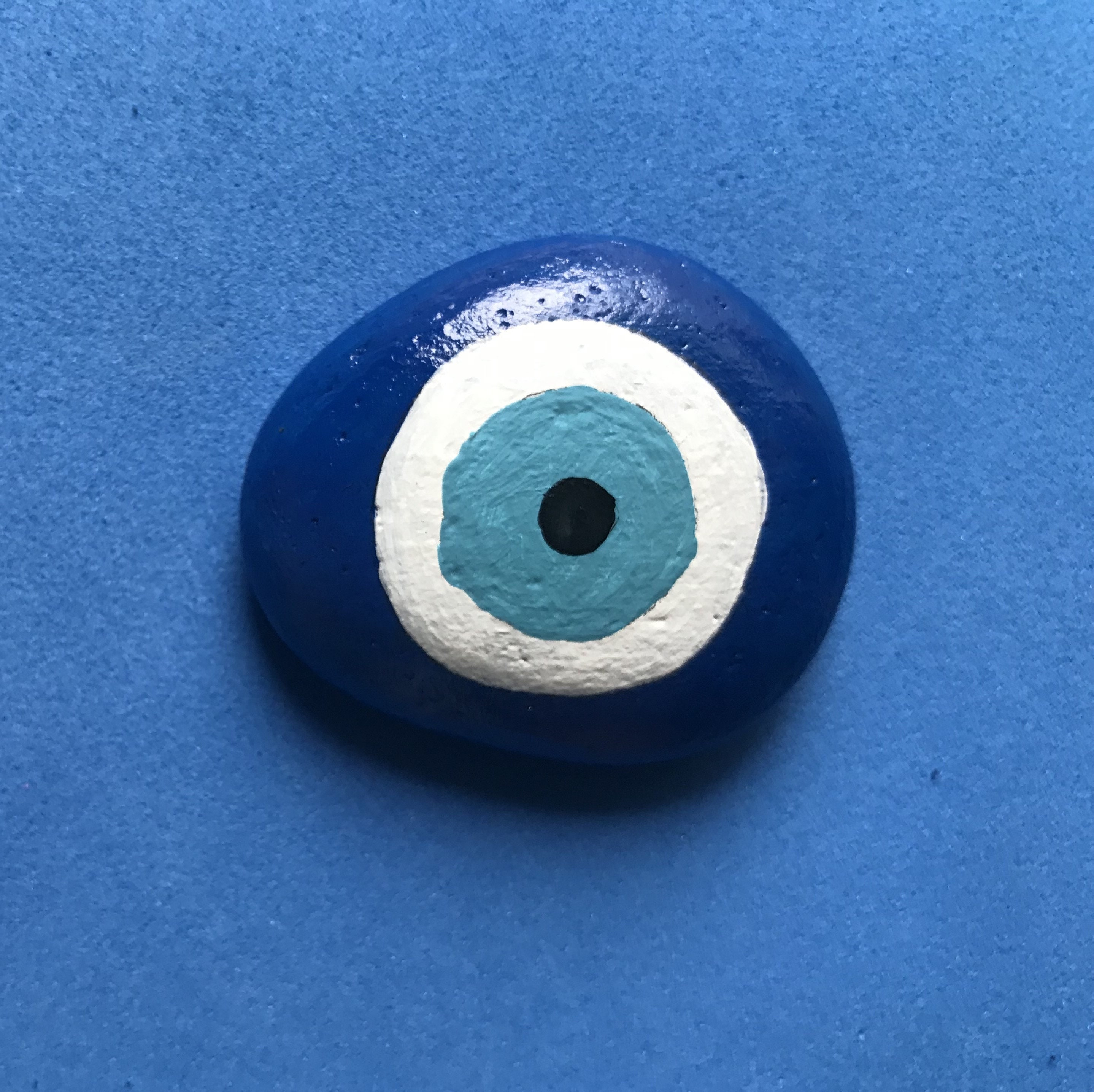 Hand-painted Evil Eye Art, Good Luck, Hand Painted Magnets, House ...