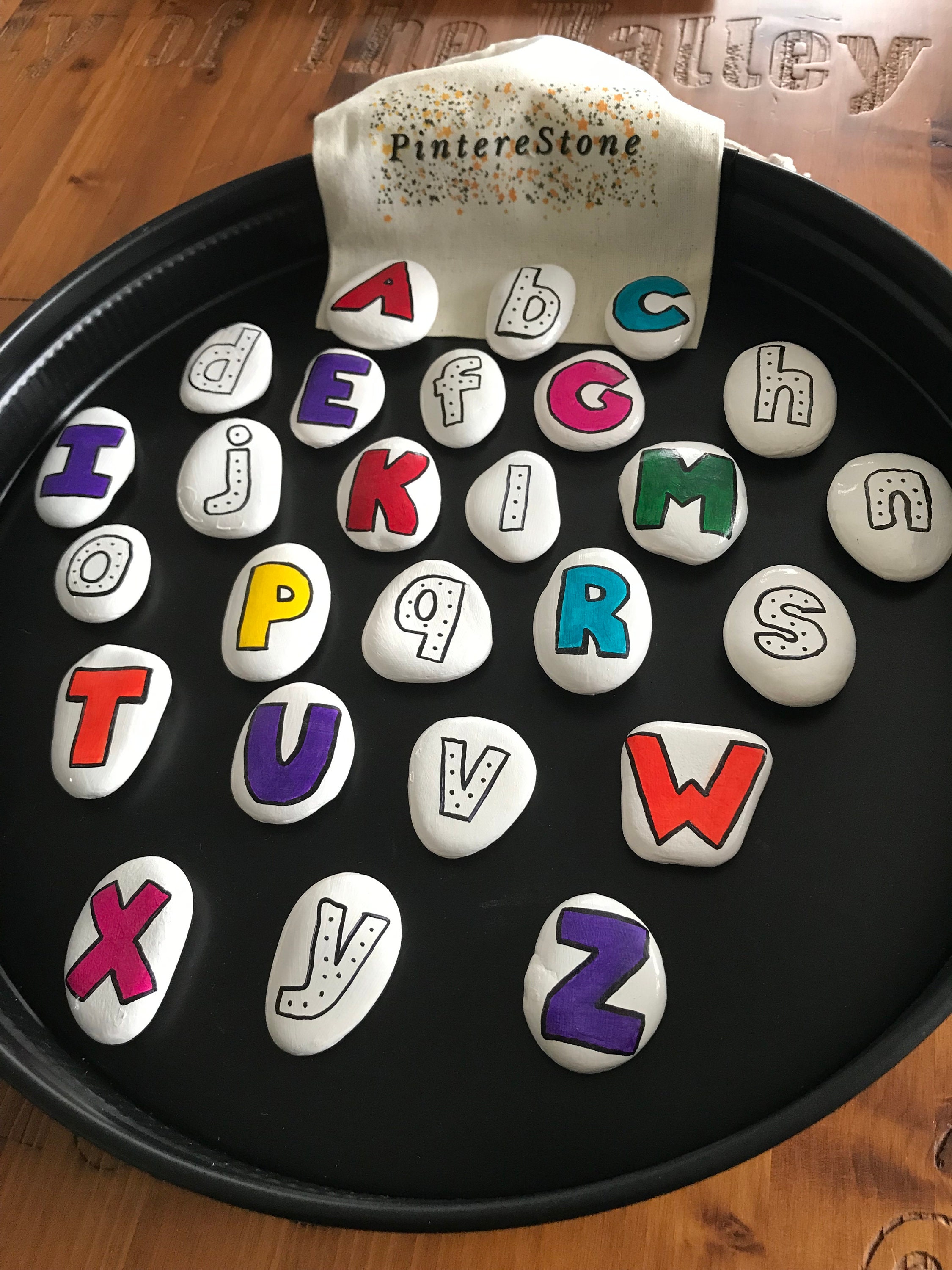 Alphabet Story Stones, Hand Painted Stones, Alphabet, Stone Art ...