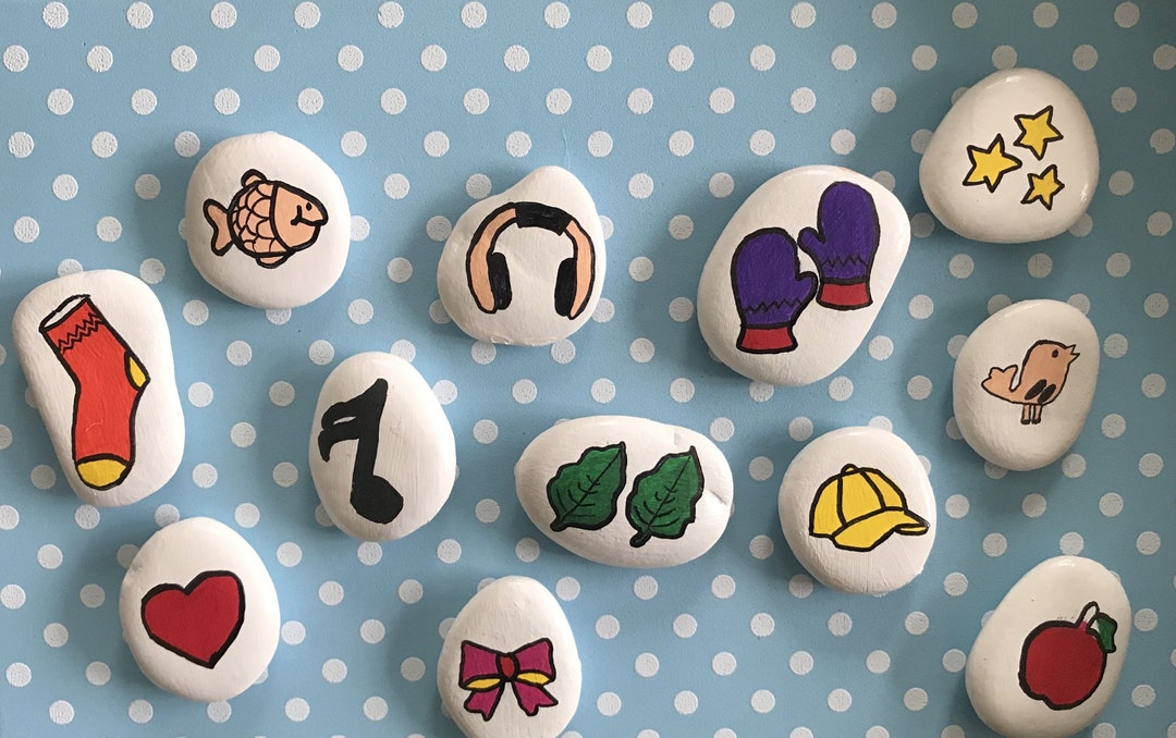 Story Stones, Painted Stones, Pebbles, Gifts for Kids, Montessori Toys ...