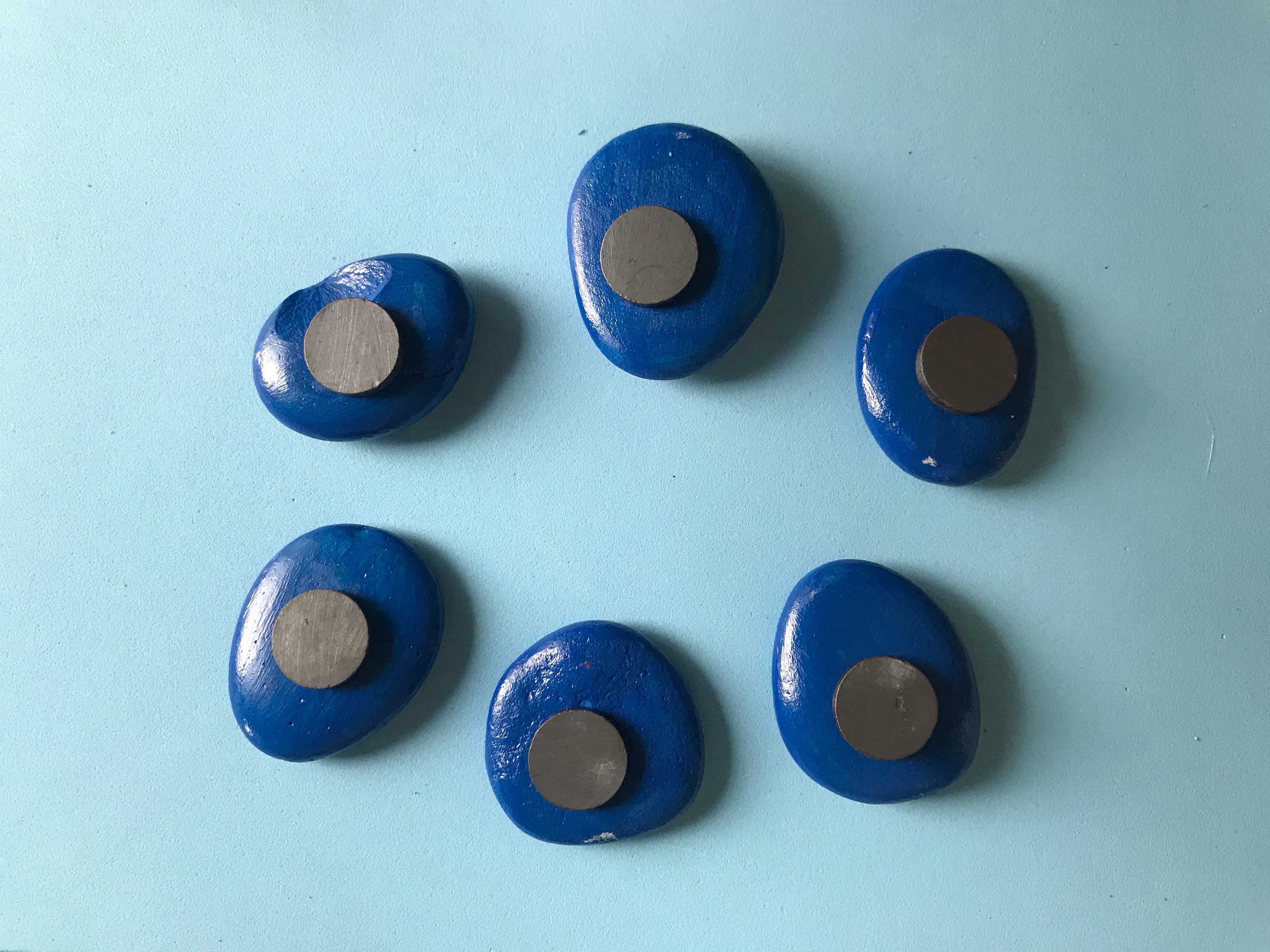 Hand-painted Evil Eye Art, Good Luck, Hand Painted Magnets, House ...