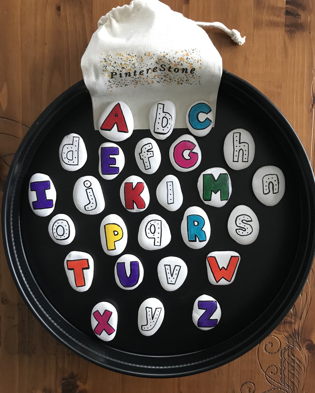 Alphabet Story Stones, Hand Painted Stones, Alphabet, Stone Art ...