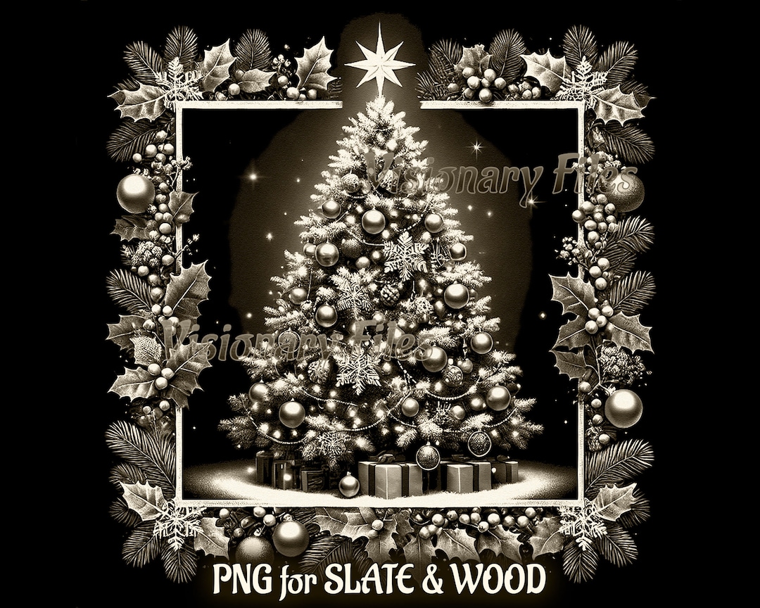 Christmas Tree 3D Illusion PNG Laser File, Christmas 3D PNG, 3D Illusion Christmas Laser Cut ...