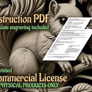 Squirrel 3D Illusion PNG Laser File, Squirrel PNG, Squirrel Slate ...