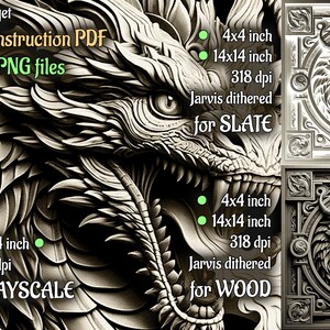 Dragon 3D Illusion PNG Laser File, Fierce Dragon PNG, Fire Dragon Slate ...