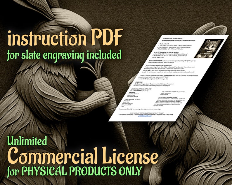 Rabbit 3D Illusion PNG Laser Engraving File (digital Download) - Etsy