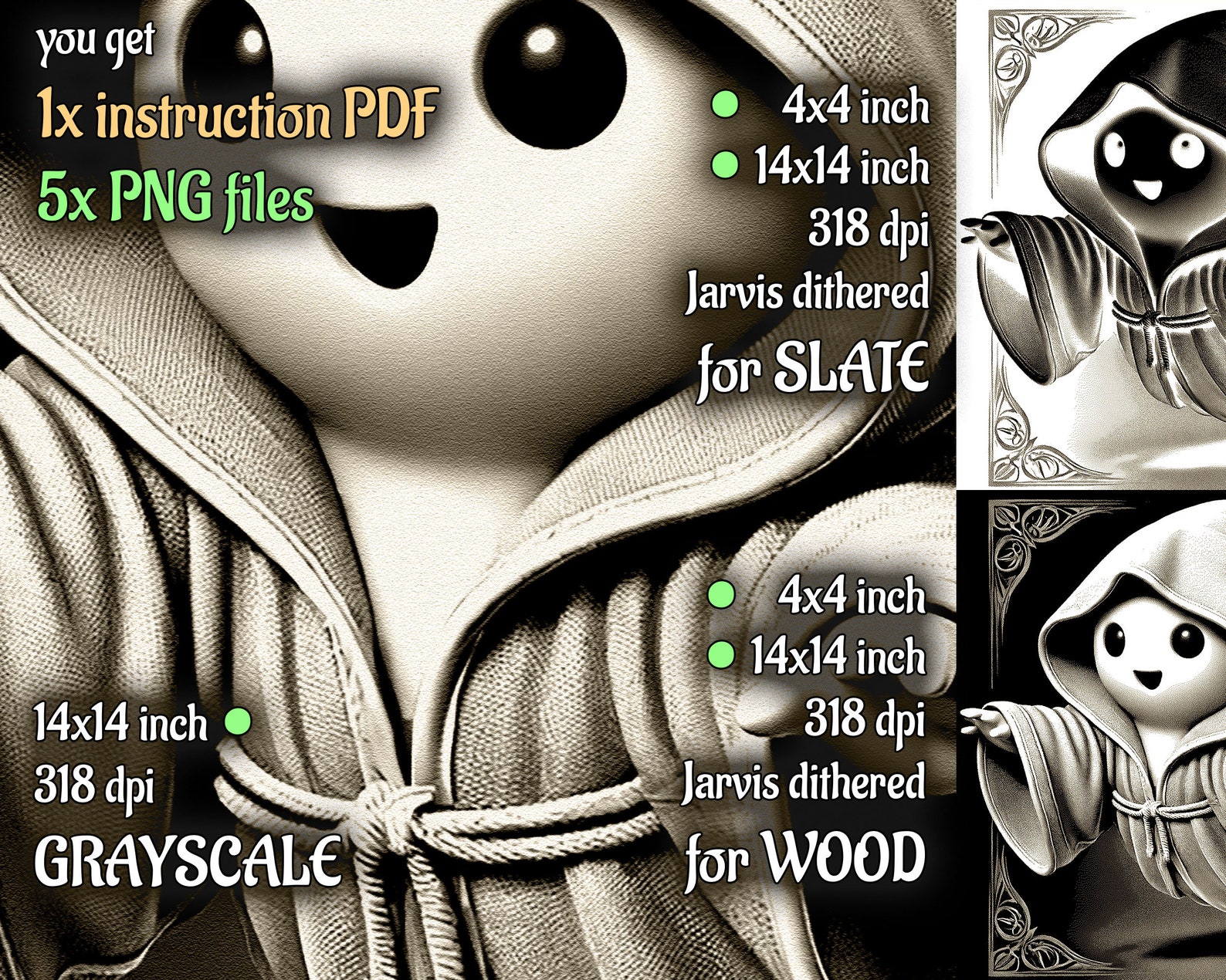 Ghost 3D Illusion PNG Laser File, Ghost 3D PNG, Halloween 3D Illusion ...