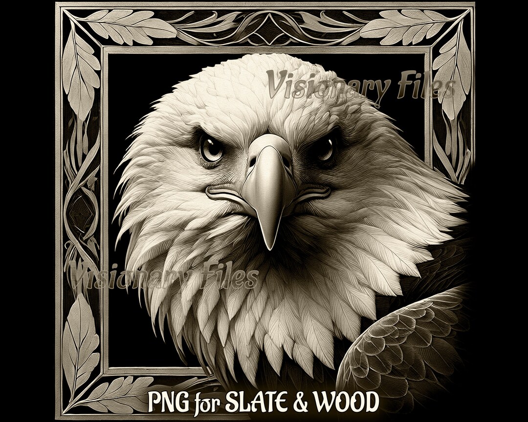 Eagle 3D Illusion PNG Laser File, Eagle PNG, Eagle Slate Coaster ...