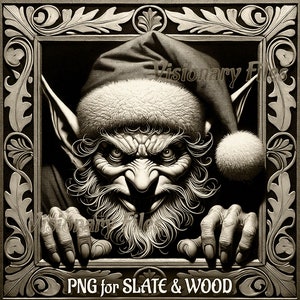 Bad Santa 3D Illusion PNG Laser File, Christmas 3D PNG Bundle, Evil ...