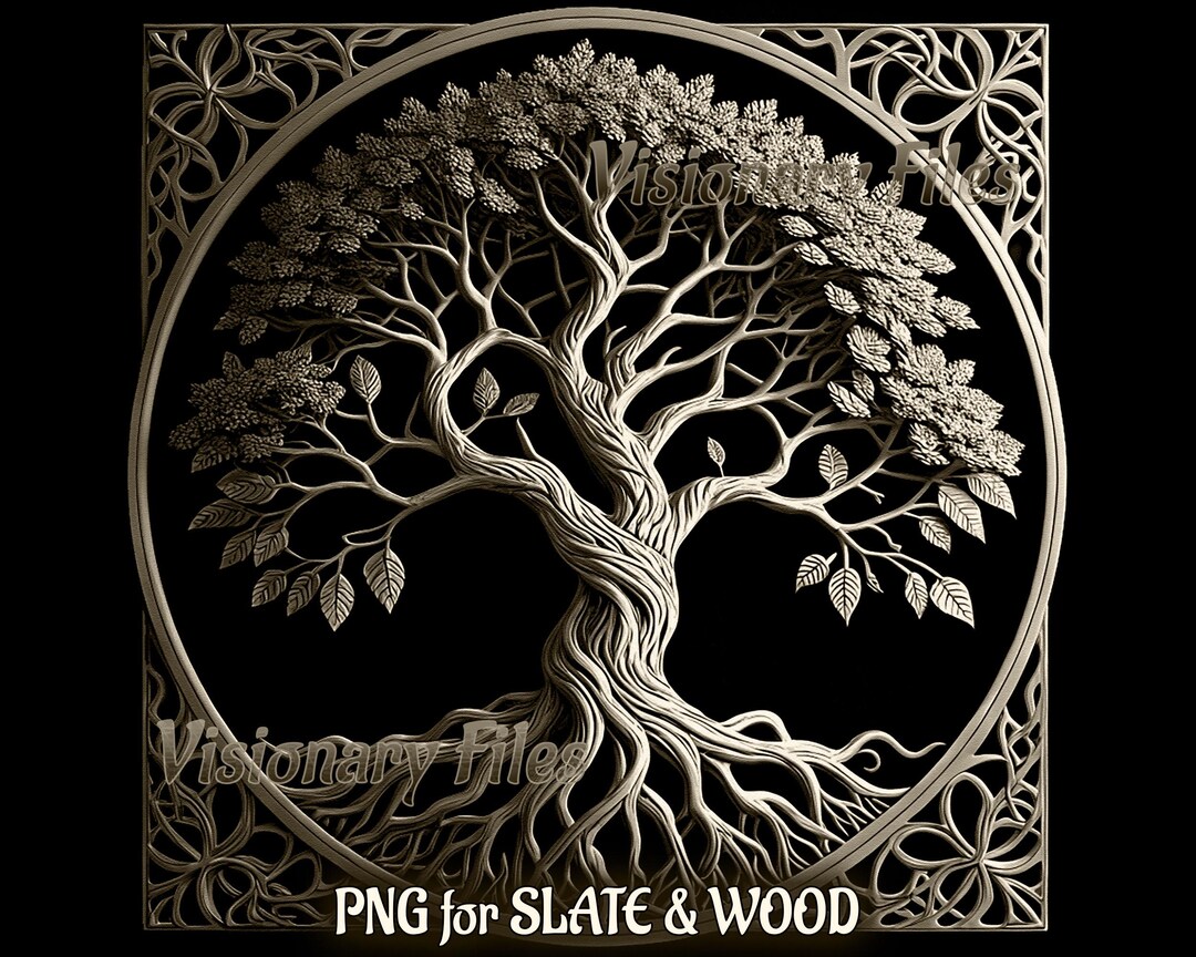 Tree of Life 3D Illusion PNG Laser File, Tree of Life 3D PNG, Tree of ...