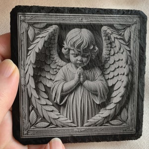 Angel 3D Illusion PNG Laser File, Angel 3D PNG, Religious 3D Illusion ...