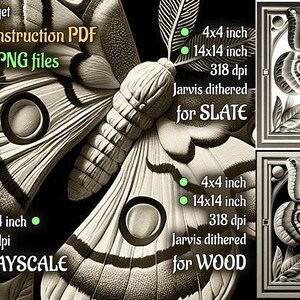 Moth 3D Illusion PNG Laser File, Moth 3D PNG, Moth Slate Coaster ...
