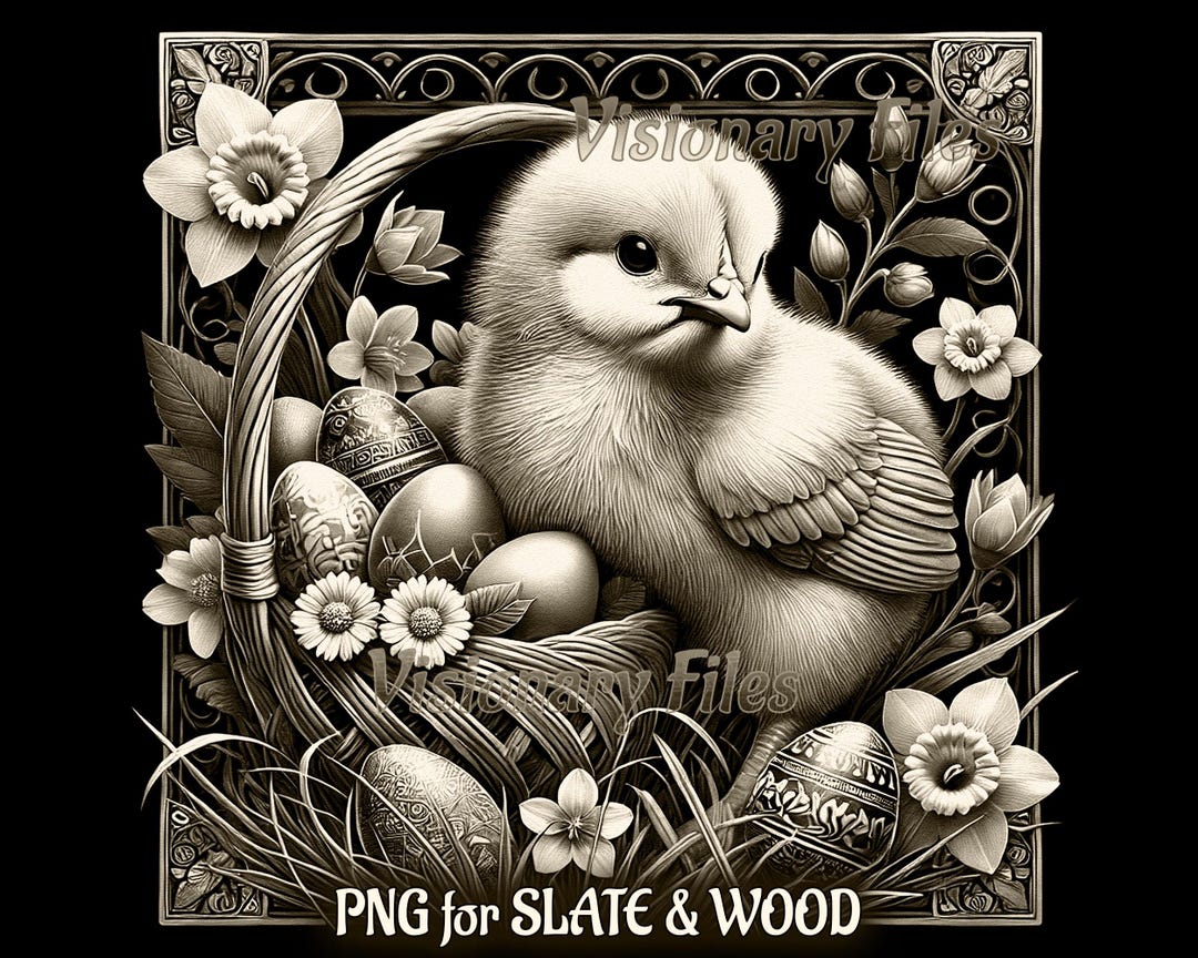 Easter Chicken 3D Illusion PNG Laser File, 3D Chicken Illusion ...