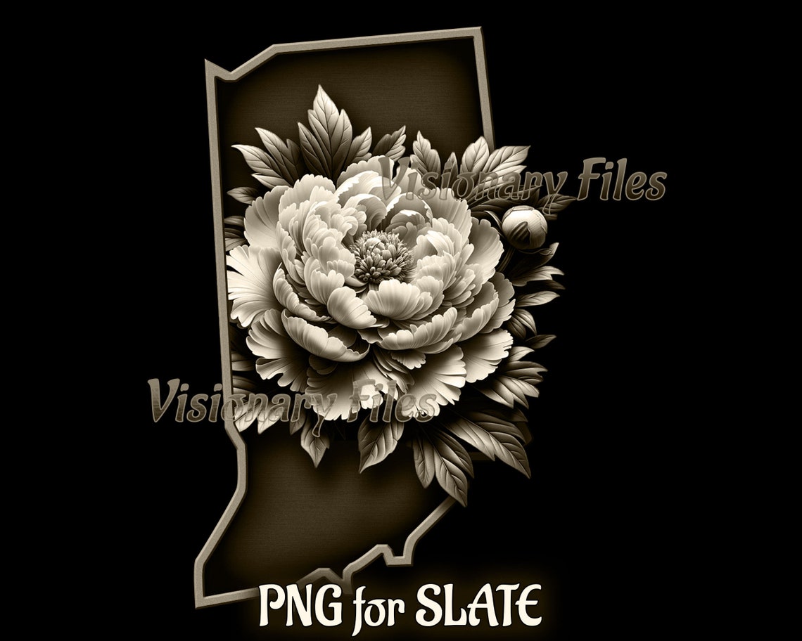 Indiana 3D Illusion PNG Laser File for Slate, Indiana PNG, American ...