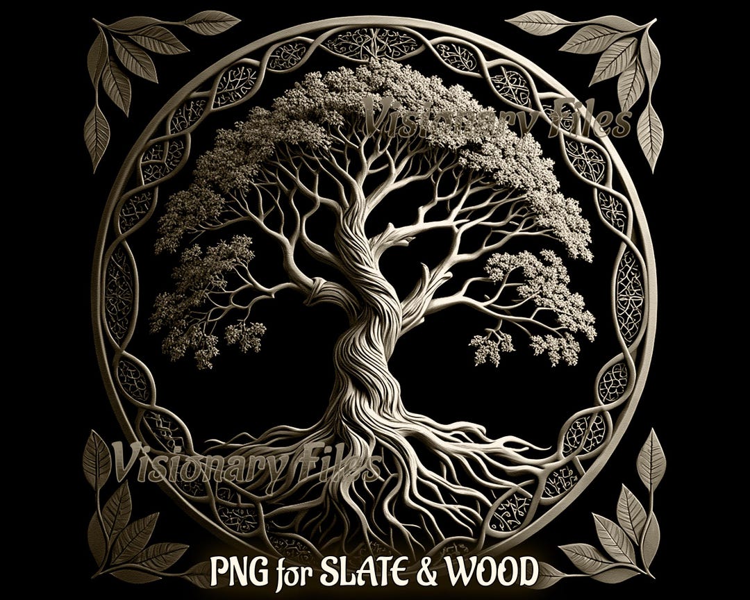 Tree of Life 3D Illusion PNG Laser File, Tree of Life Laser Ready 3d ...