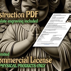 Angel 3D Illusion PNG Laser File, Angel 3D PNG, Religious 3D Illusion ...