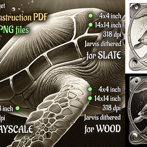 Sea Turtle 3D Illusion PNG Laser File, Turtle PNG, Sea Turtle Slate ...