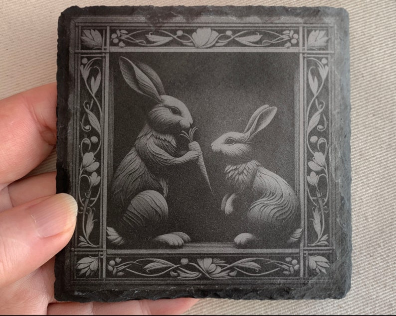 Rabbit 3D Illusion PNG Laser Engraving File (digital Download) - Etsy