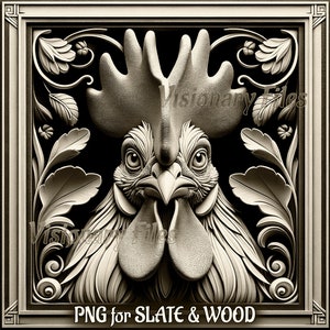 Rooster 3D Illusion PNG Laser File, Rooster PNG, Easter PNG, Chicken ...
