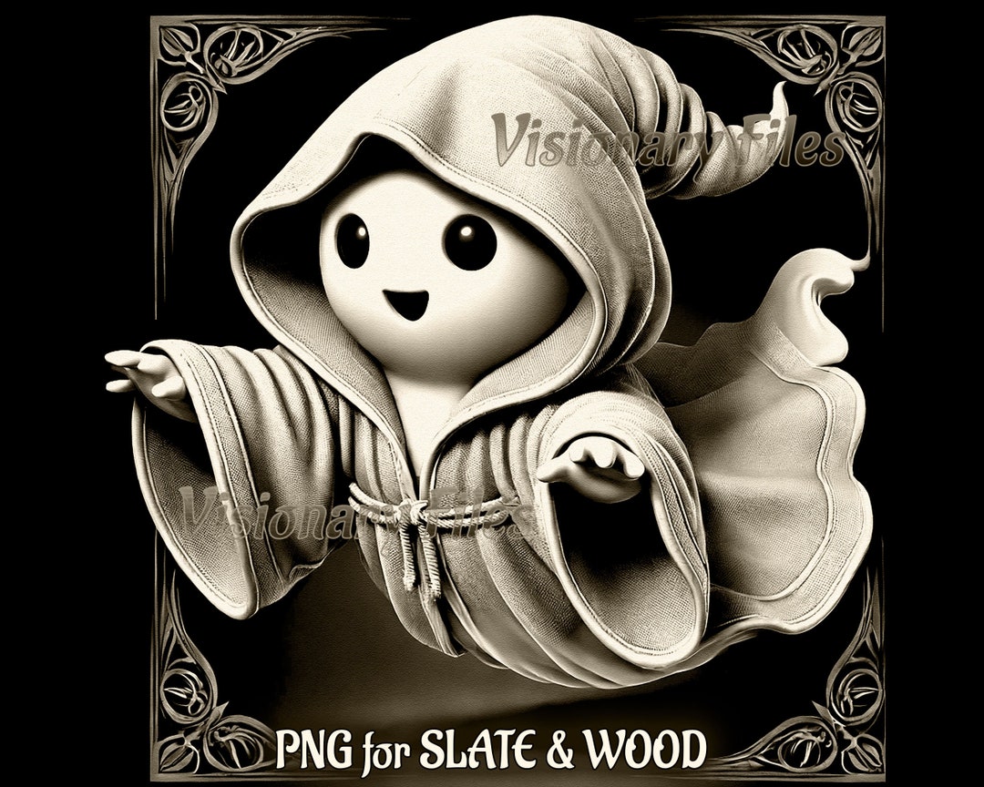 Ghost 3D Illusion PNG Laser File, Ghost 3D PNG, Halloween 3D Illusion ...