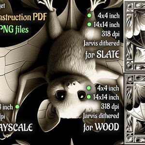 Bat Hanging 3D Illusion PNG Laser File, Bat 3D PNG, Halloween 3D PNG ...