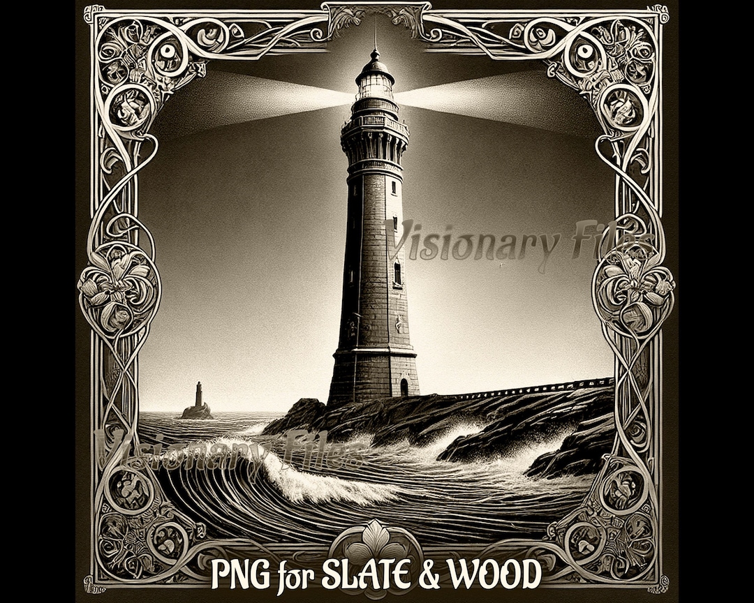 Lighthouse Laser Engrave File PNG, Lighthouse 3D Illusion Laser Engrave ...