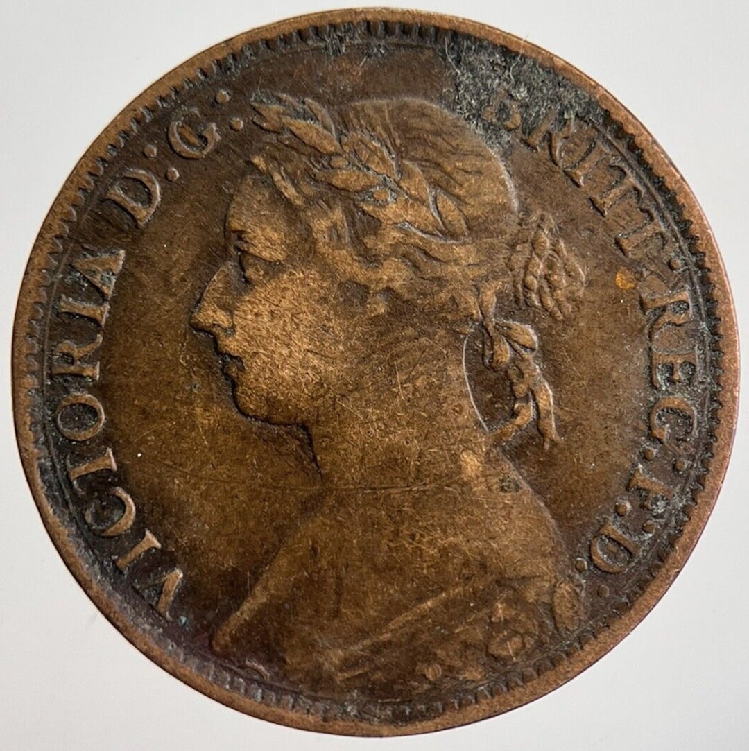1887 Victoria British Farthing Coin - Etsy
