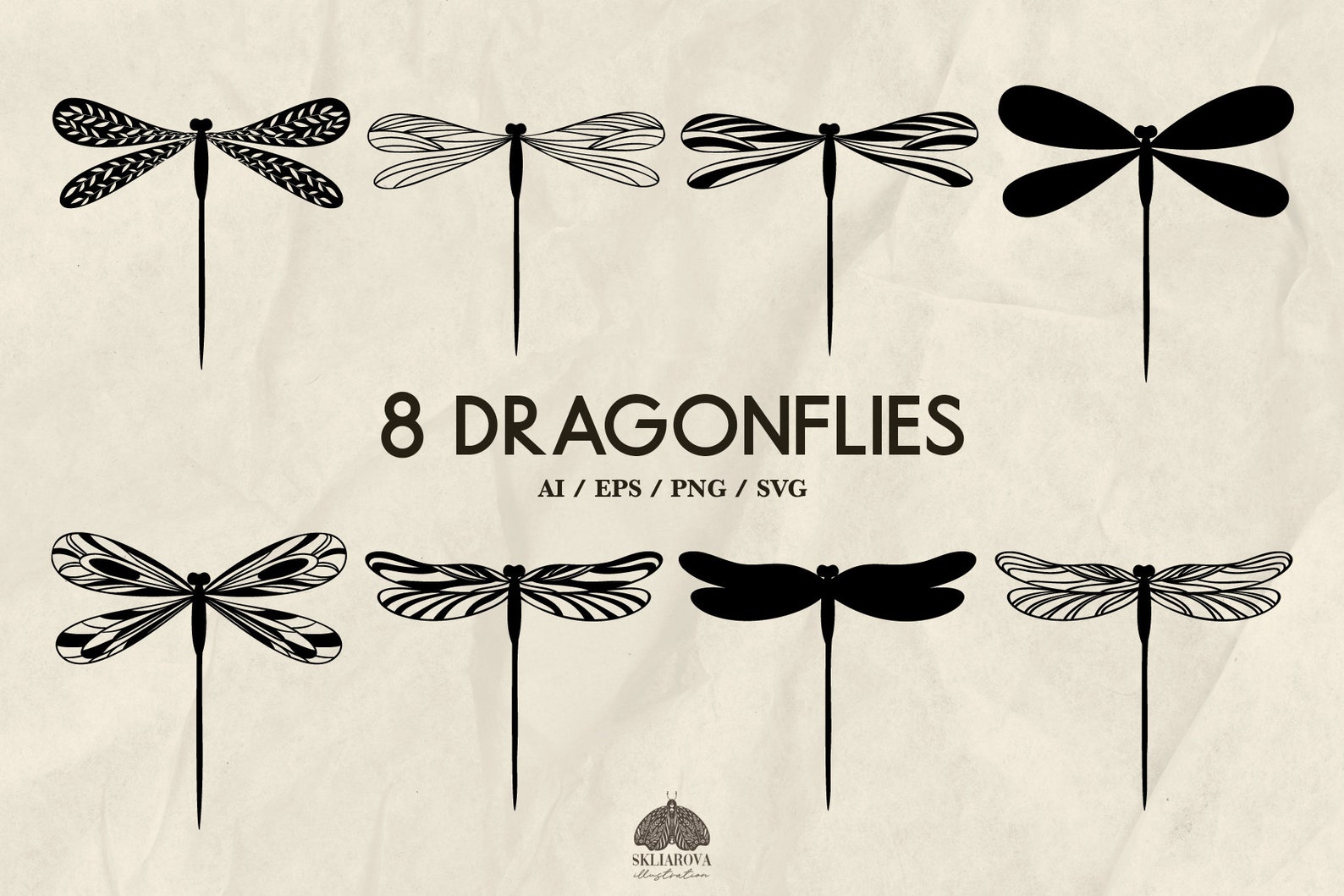 Dragonfly Svg Bundle Insect Svg Dragonfly Vector Dragonflies Svg ...
