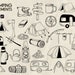 Camping Procreate Stamps Brushes Set Travel Procreate Brushes Tourism ...