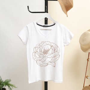 Peony Svg Bundle Floral Fine Line Art Dahlia Flowers Botanical Hand ...