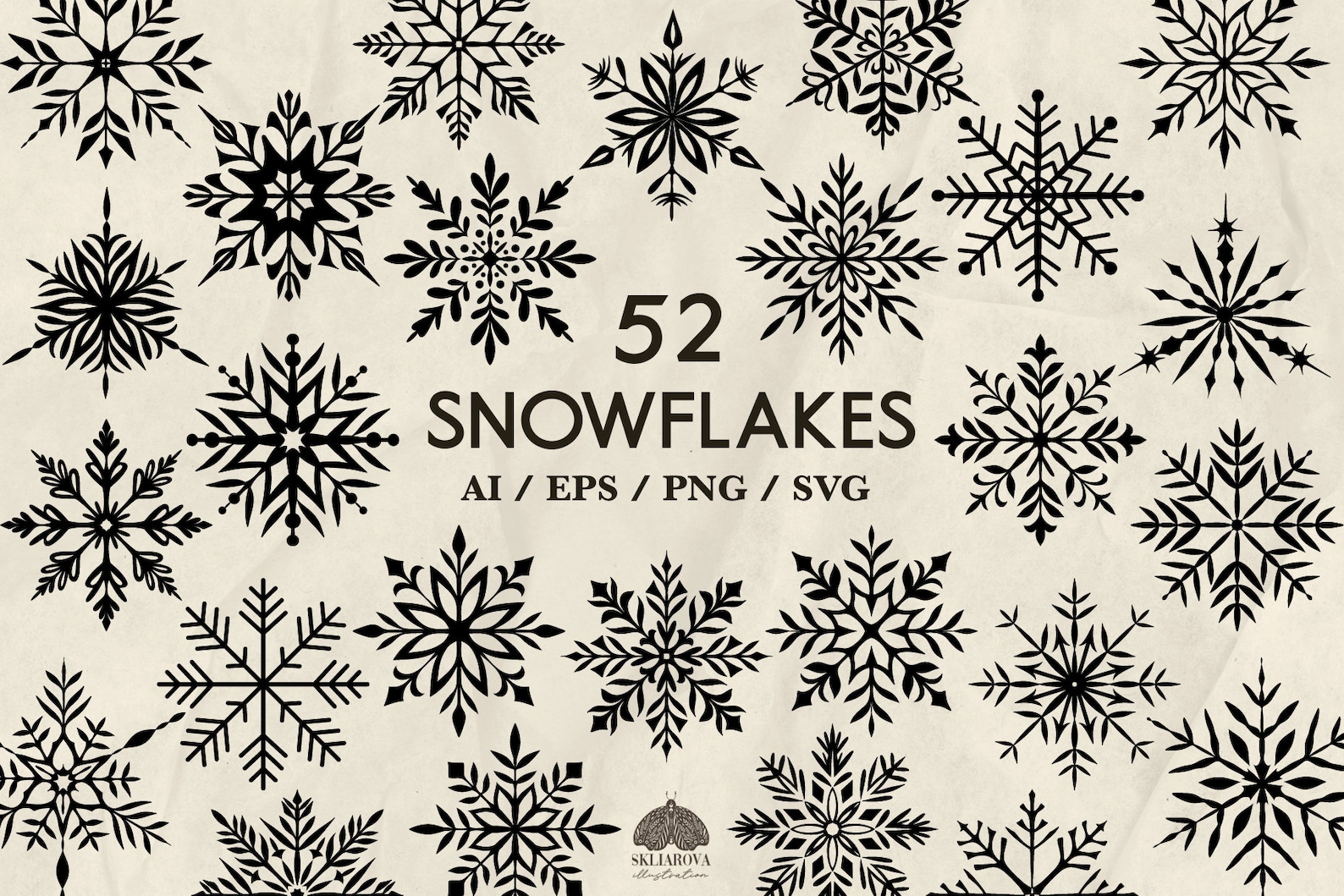 Snowflake Svg Bundle Snowflakes Files for Cricut Snowflake Png Winter ...