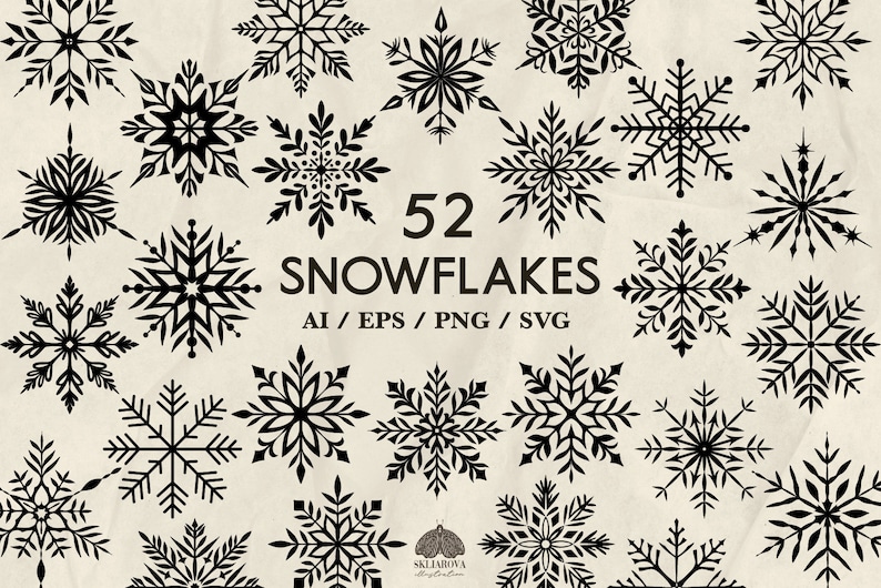 Snowflake Svg Bundle Snowflakes Files for Cricut Snowflake Png Winter ...