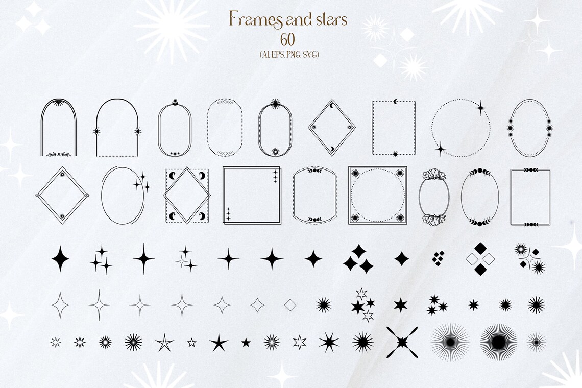 Mystical Svg Bundle Celestial Moth Svg Boho Moon Mystic Signs ...