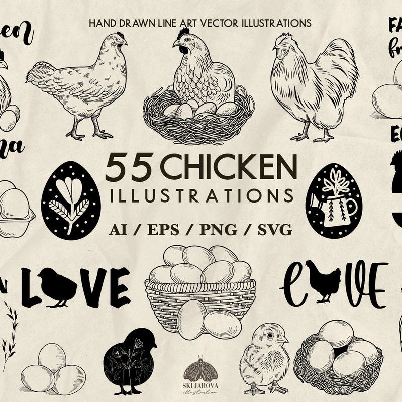 Chicken Svg - Etsy