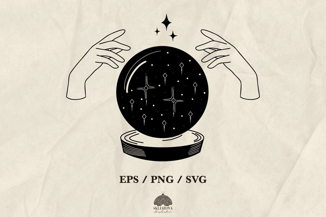 Magic Crystal Svg Mystical Svg Celestial Svg Witch Hands Svg Spiritual ...
