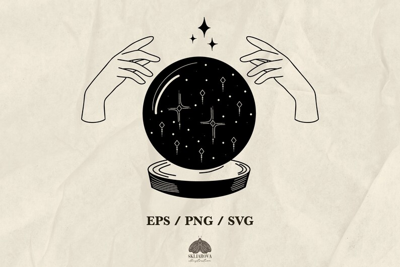 Magic Crystal Svg Mystical Svg Celestial Svg Witch Hands Svg Spiritual ...