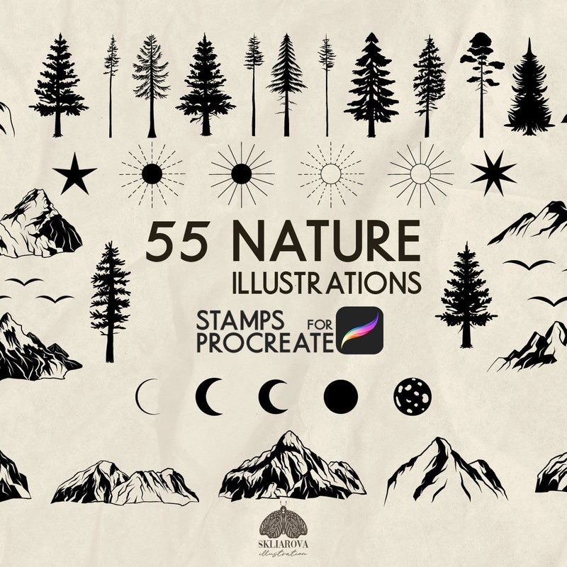 Pine Tree Stamp - Etsy