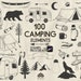 Camping Procreate Stamps Brushes Set Travel Procreate Brushes Tourism ...