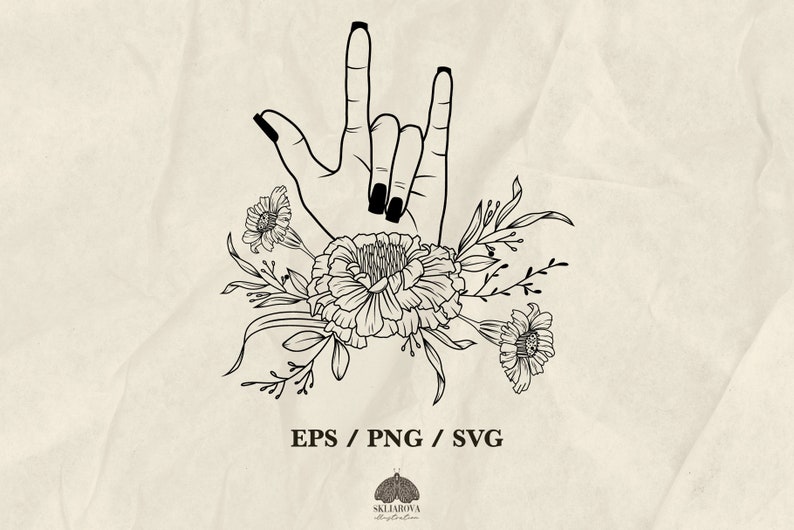 Rock N Roll Hand Sign Svg Heavy Metal Svg Rock on Music Svg Woman Hand ...