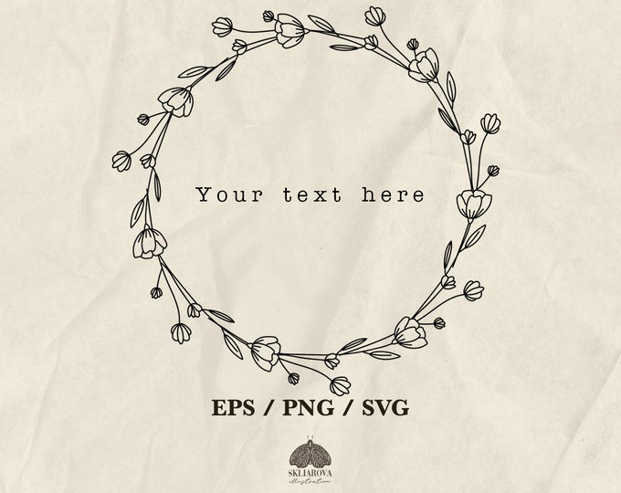 Hydrangea Heart Wreath Svg Png Line Drawing Hydrangea Flower Frame Love ...