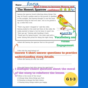 Moral of the Story 2nd Grade - Etsy