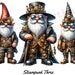 Steampunk Three Gnomes Clipart, Steampunk Clipart, Steampunk PNG, Cute ...