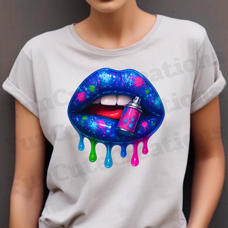 Graffiti Dripping Lips PNG, Urban Lip Art PNG, Spray Paint Lips PNG ...