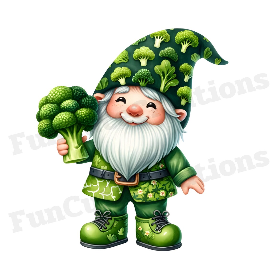 Veggie Gnome Clipart, Vegetable Clipart, Garden Gnome PNG, Vegetable ...