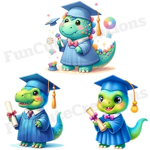 Graduation Dinosaur Clipart, Dinosaur PNG, Diploma Clipart, Dinosaur ...