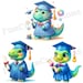 Graduation Dinosaur Clipart, Dinosaur PNG, Diploma Clipart, Dinosaur ...
